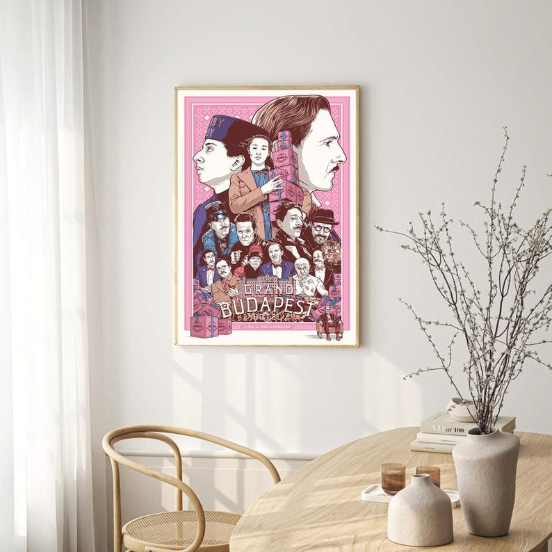 The Grand Budapest Hotel Movie Poster for Living Room Bedroom Decor ...
