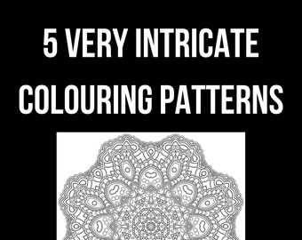 Intricate Colouring | Etsy