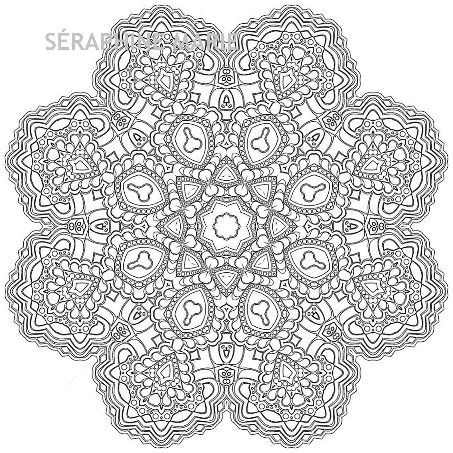 5 Very Intricate Colouring Patterns - Etsy