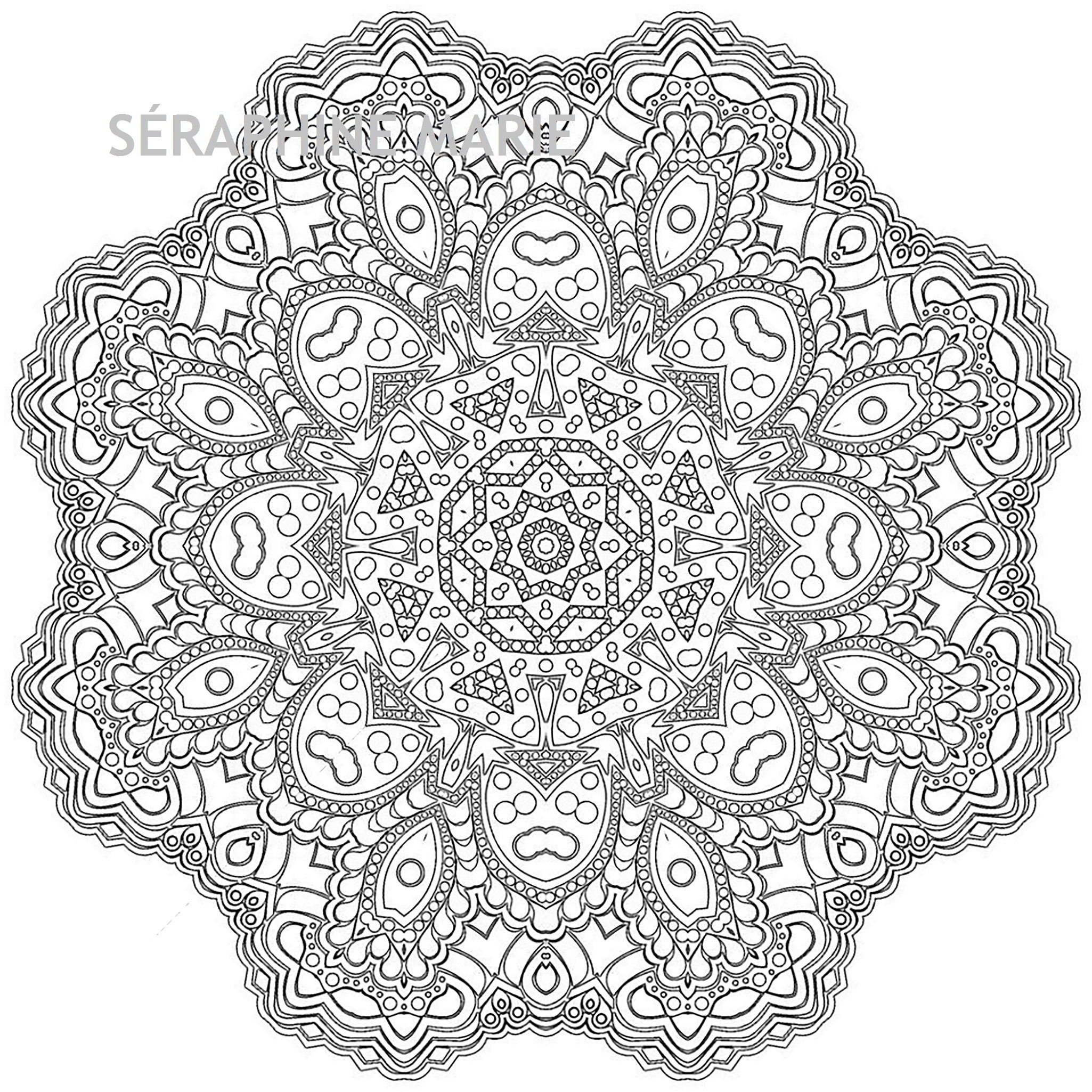 5 Very Intricate Colouring Patterns - Etsy