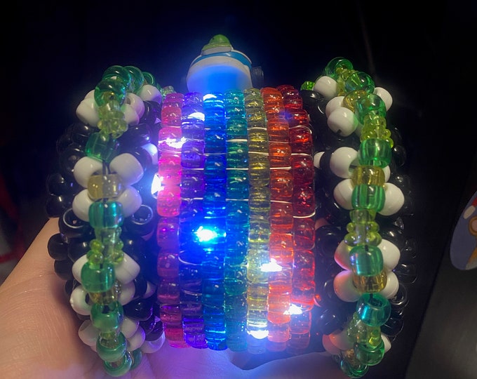 Light up Rotating Yoshi Kandi Cuff - Etsy
