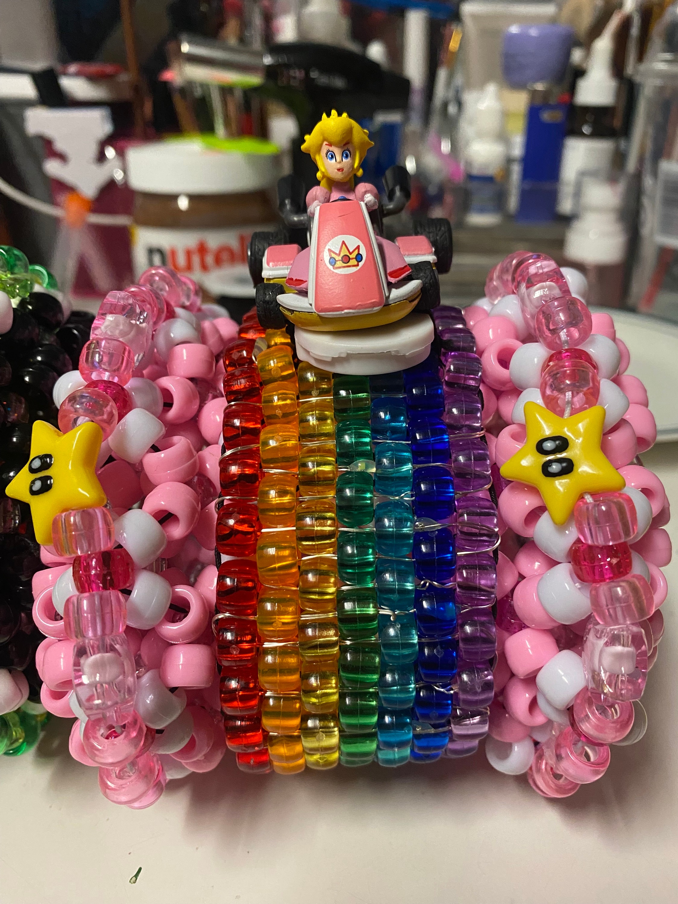 RANDOM Mario Kart Rainbow Road Cuff standard Size - Etsy