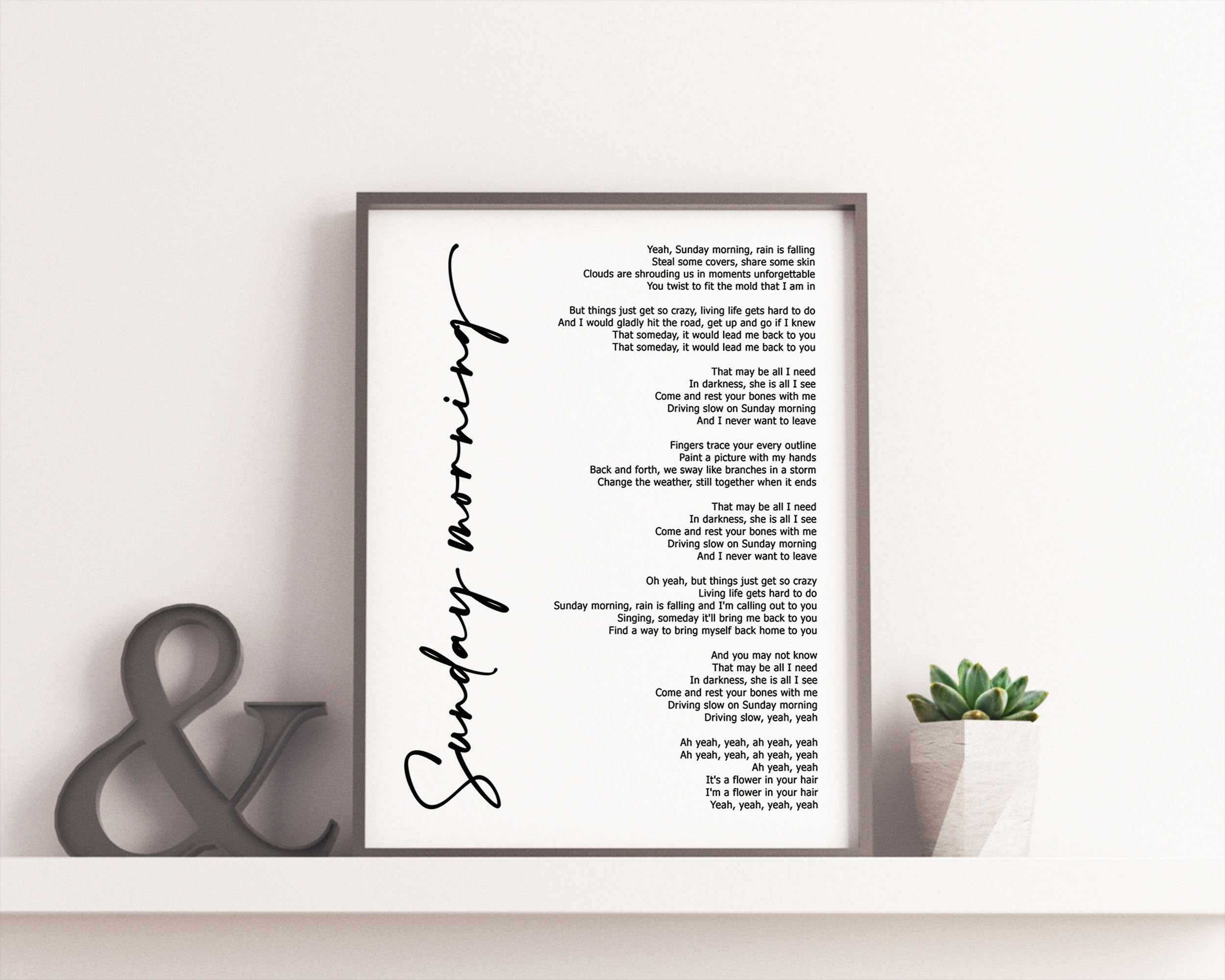 Sunday Morning Rain Is Falling