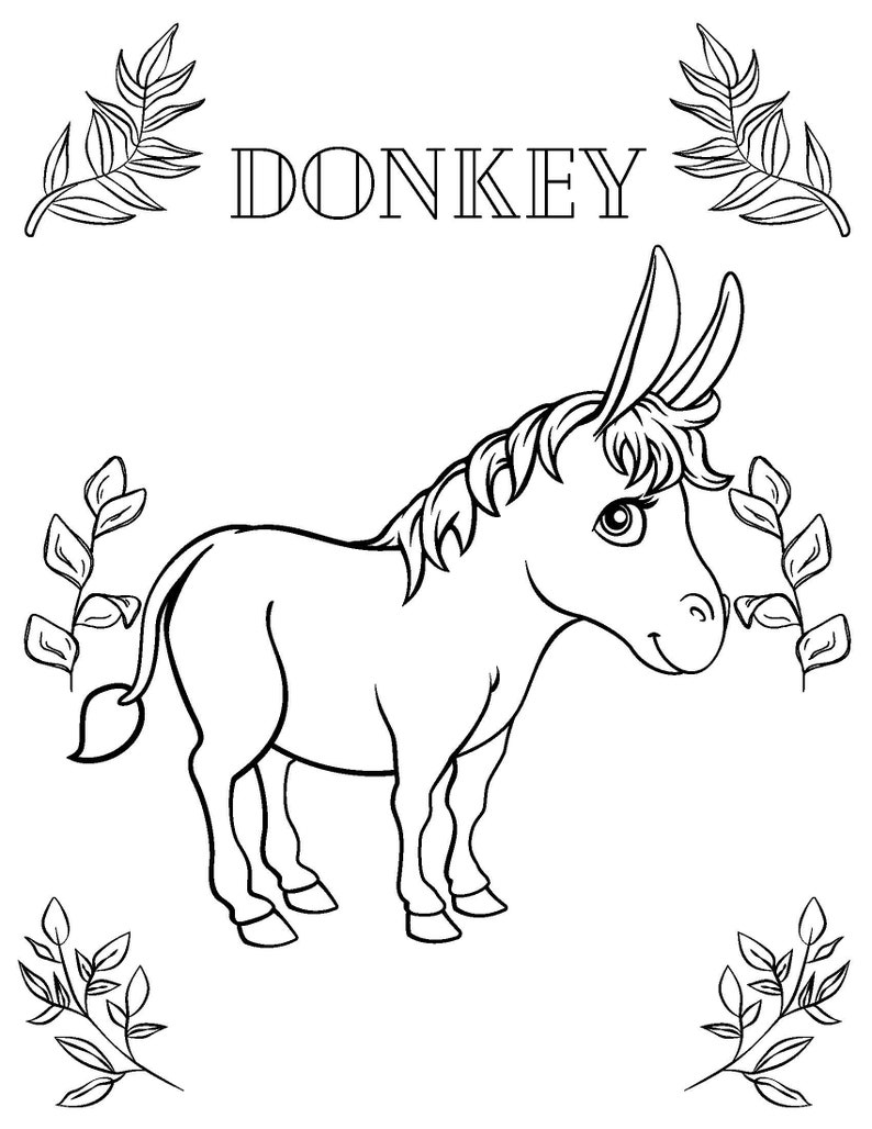 111 Printables - Animals in the Bible, Coloring Pages for Kids, Large ...