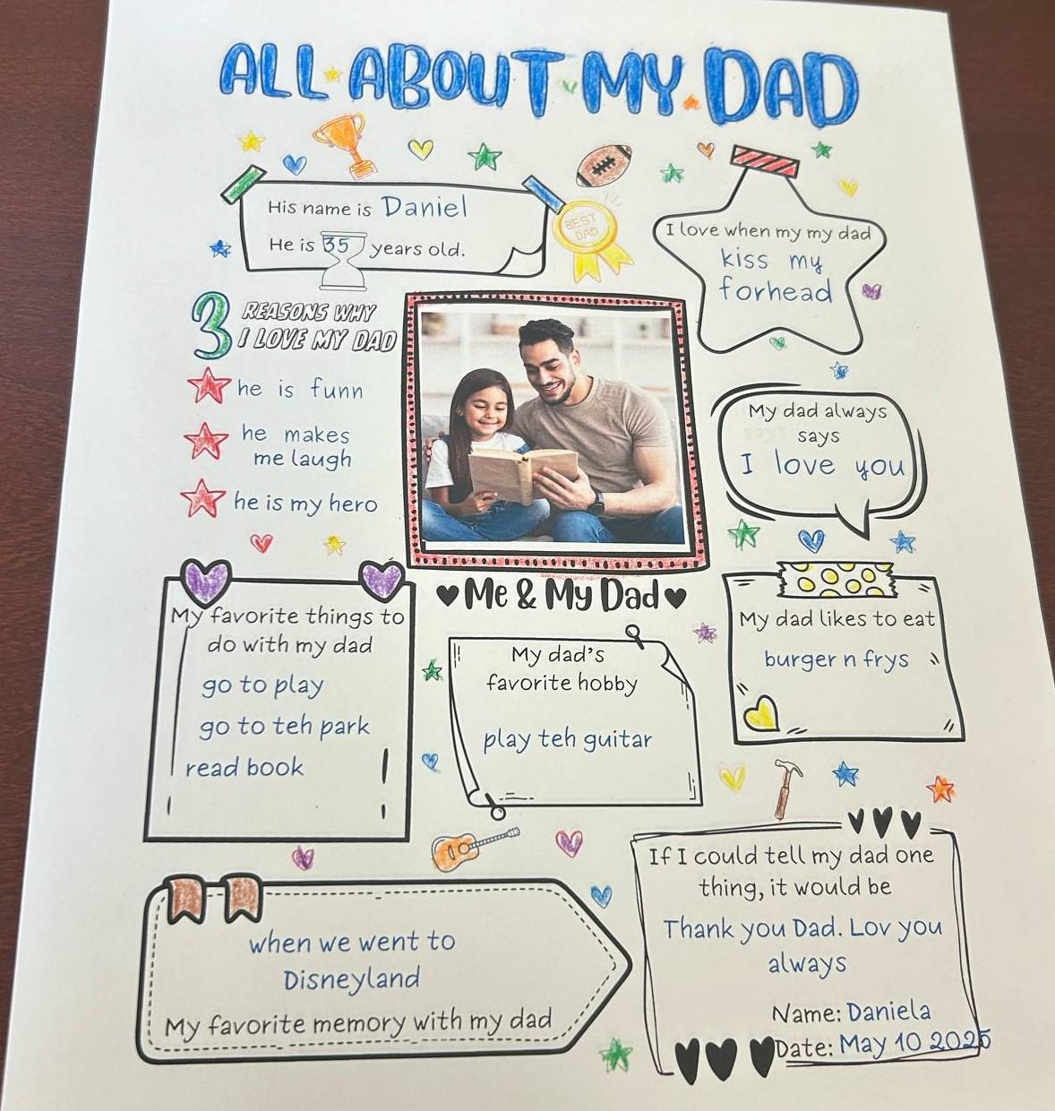 Father's Day Worksheet: All About My Dad Coloring Activity (a4/letter ...