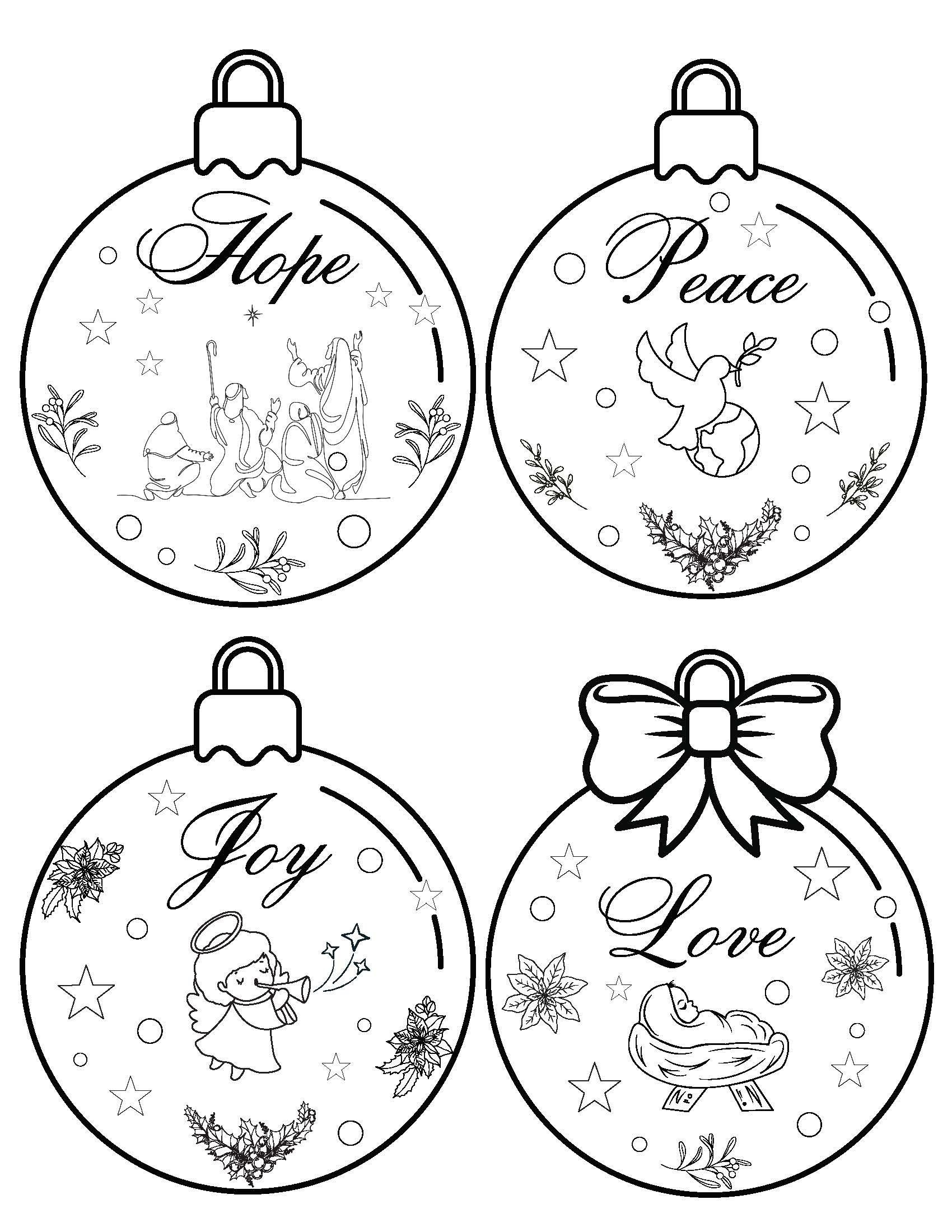 Advent Christmas Coloring Pages Printables - Christmas Decorations ...