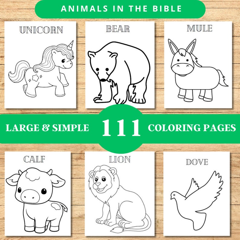 111 Printable Animals Coloring Pages for Kids, Large & Simple Coloring ...