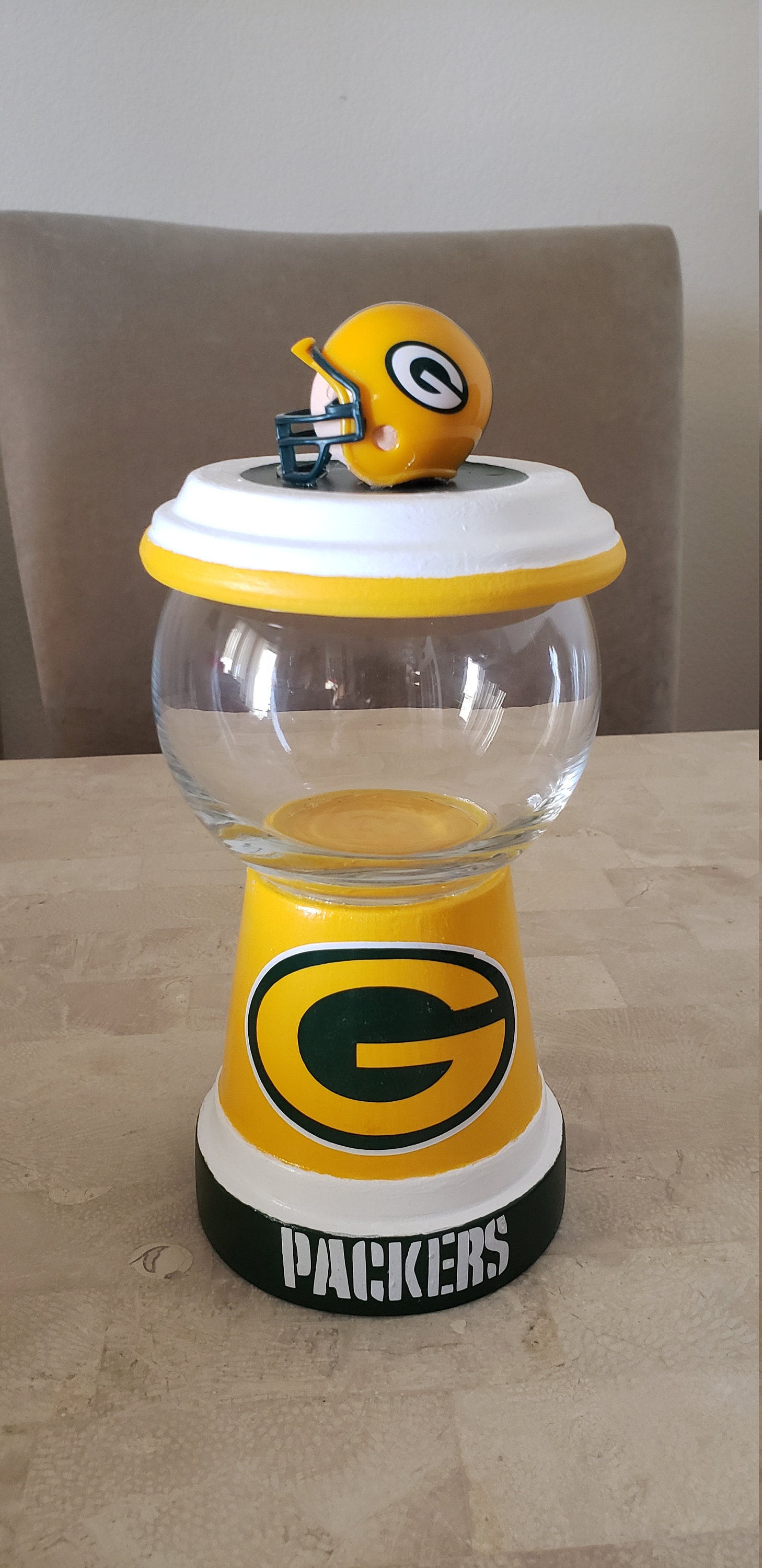 Green bay Packers jar | Etsy