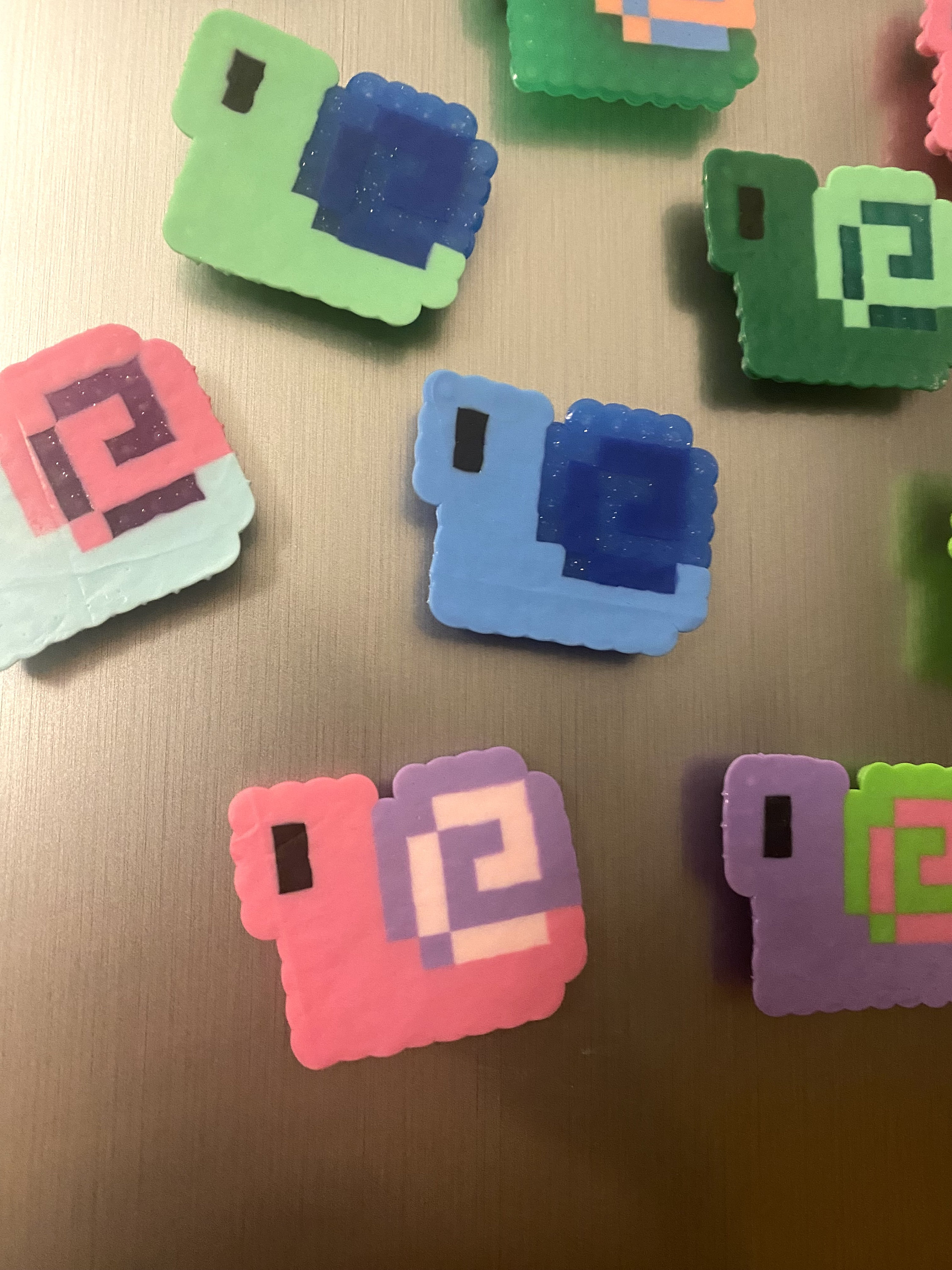 Cute Snail Magnets Mystery Colored Snail Made From Perler Beads - Etsy
