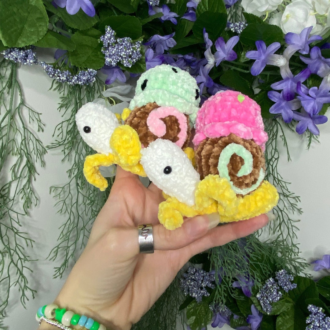 Ernie the Banana Sundae Snail Crochet Amigurumi PDF *PATTERN ONLY* - Etsy