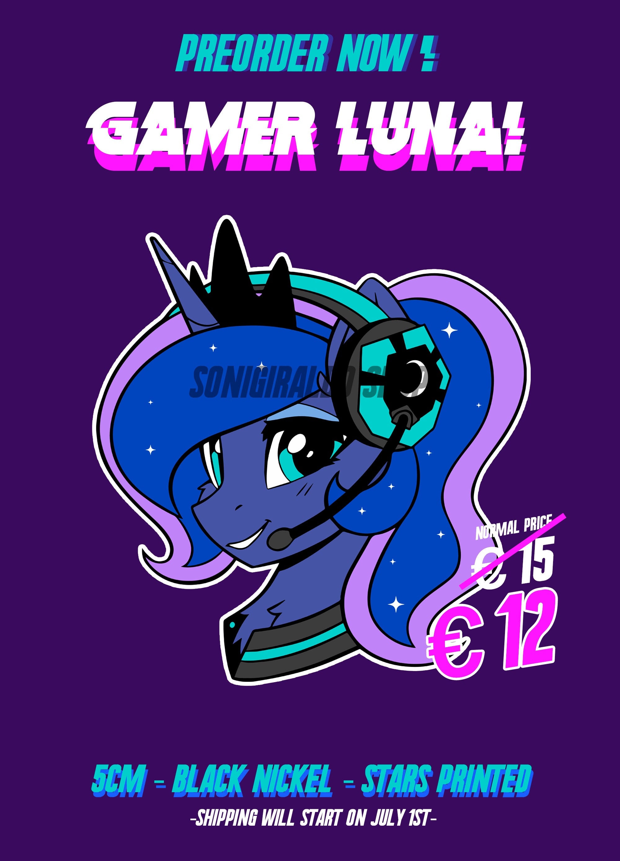 Princess Luna Gamer