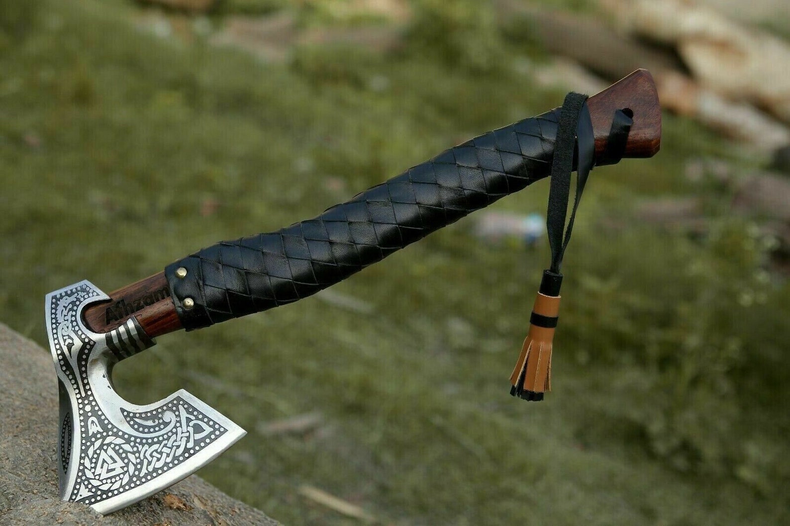 Viking Axe, Handmade Bushcrafting Camping Axe, Gift for Him, Gift for ...