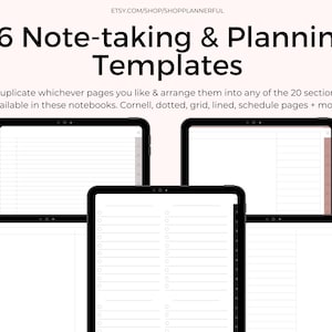 20 Tab Hyperlinked Digital Notebook Goodnotes Notability Cornell Dotted ...