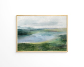 Abstract Landscape Art Print | Etsy