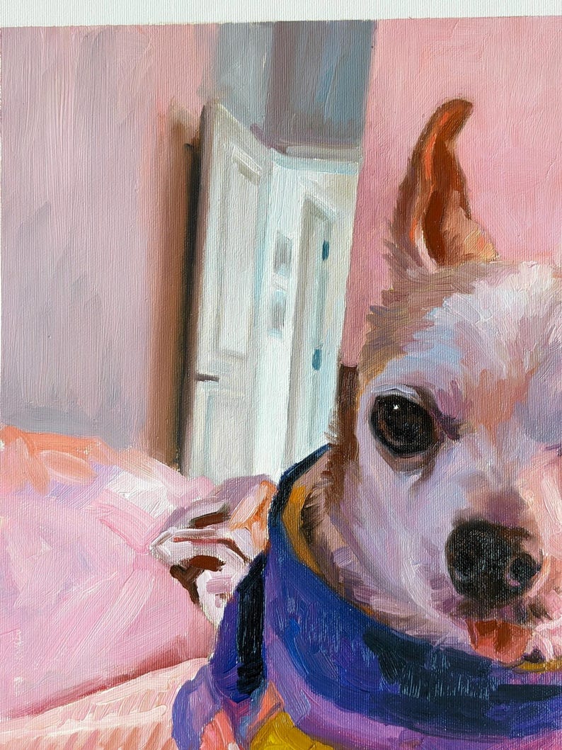 Chihuahua Painting, Photo to Painting Artwork, Abstract Dog Portrait ...