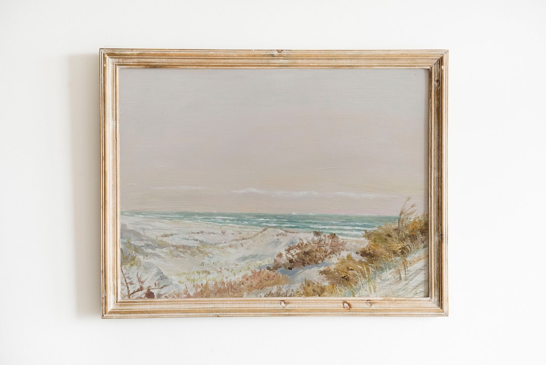 Beach Dune Original Oil Painting Seascape Custom Painting, Coastal ...