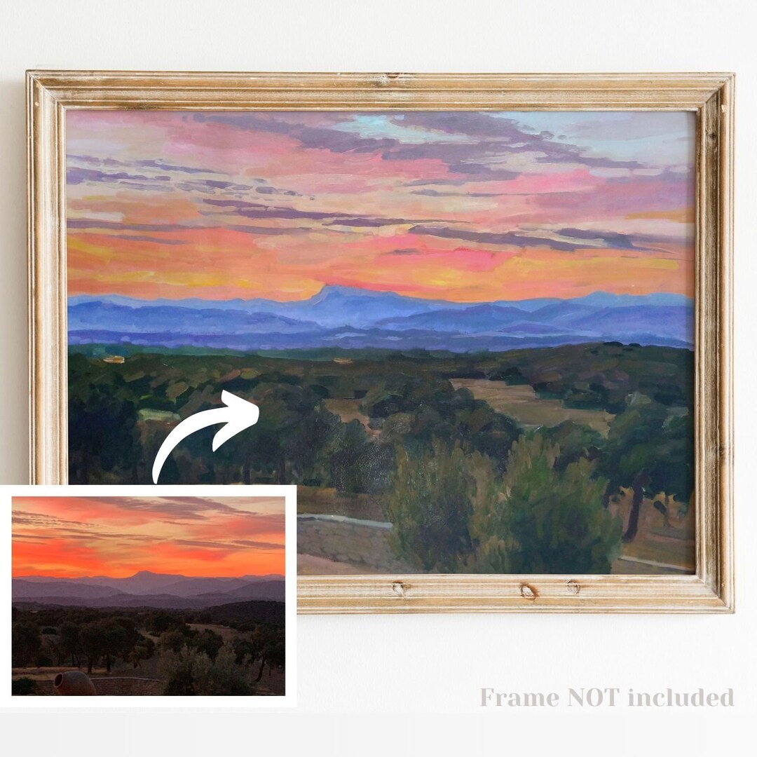 Custom Oil Painting From Photo on Canvas, Landscape Commission Original ...