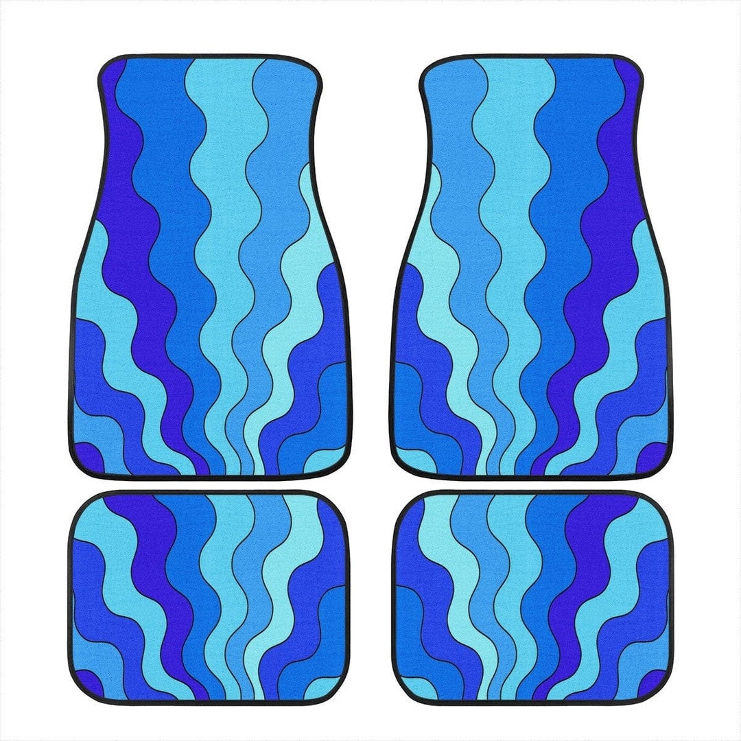 Blue Aqua Car Floor Mat, Blue Car Mat, Car Accessories for Women, Blue ...