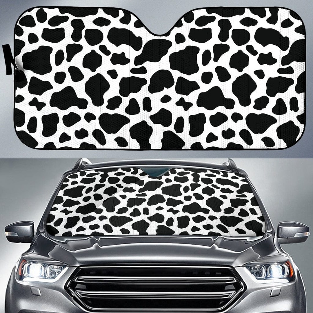 Cow Car Sun Shade, Windshield Sun Shade, Cow Decor for Car, Sun Shade ...