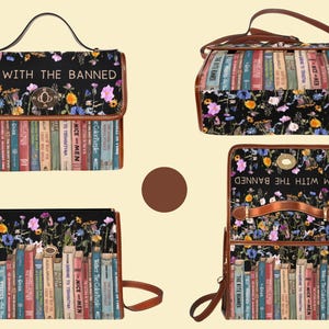 Banned Books Purse, I'm With the Banned Book Bag, Bookcore Satchel Bag ...