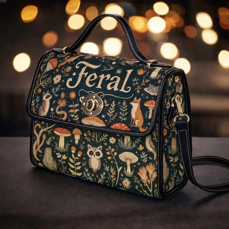 Feral Goblincore Purse Handbag Crossbody Vintage Dark Cottagecore ...
