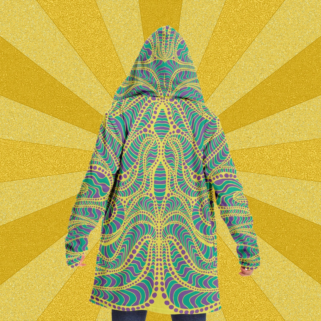 Hooded Cloak, Cloak With Hood, Cloak Pattern, Rave Outfit, Rave ...