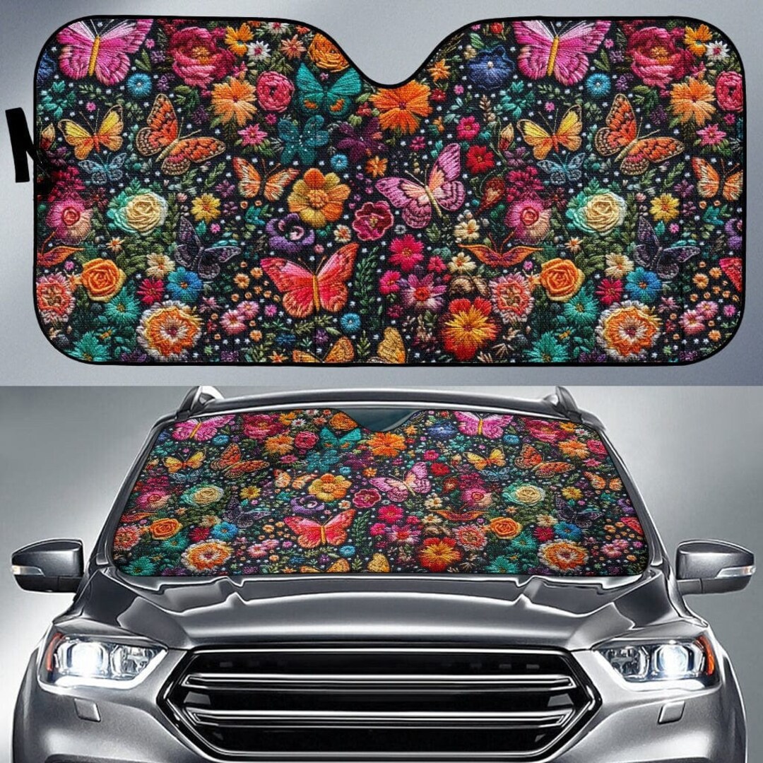 Butterfly Car Sun Shade, Windshield Sun Shade, Sun Shade Panel, Sun ...