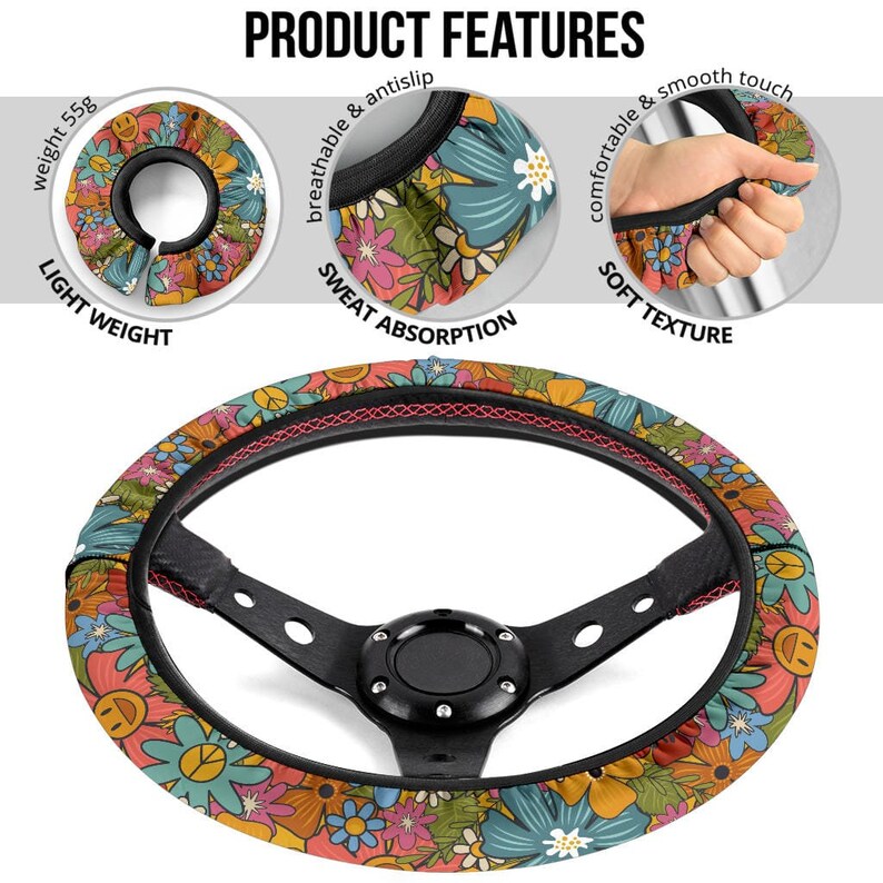 Steering Wheel Cover, Steering Wheel Cover for Women, Car Wheel Cover ...