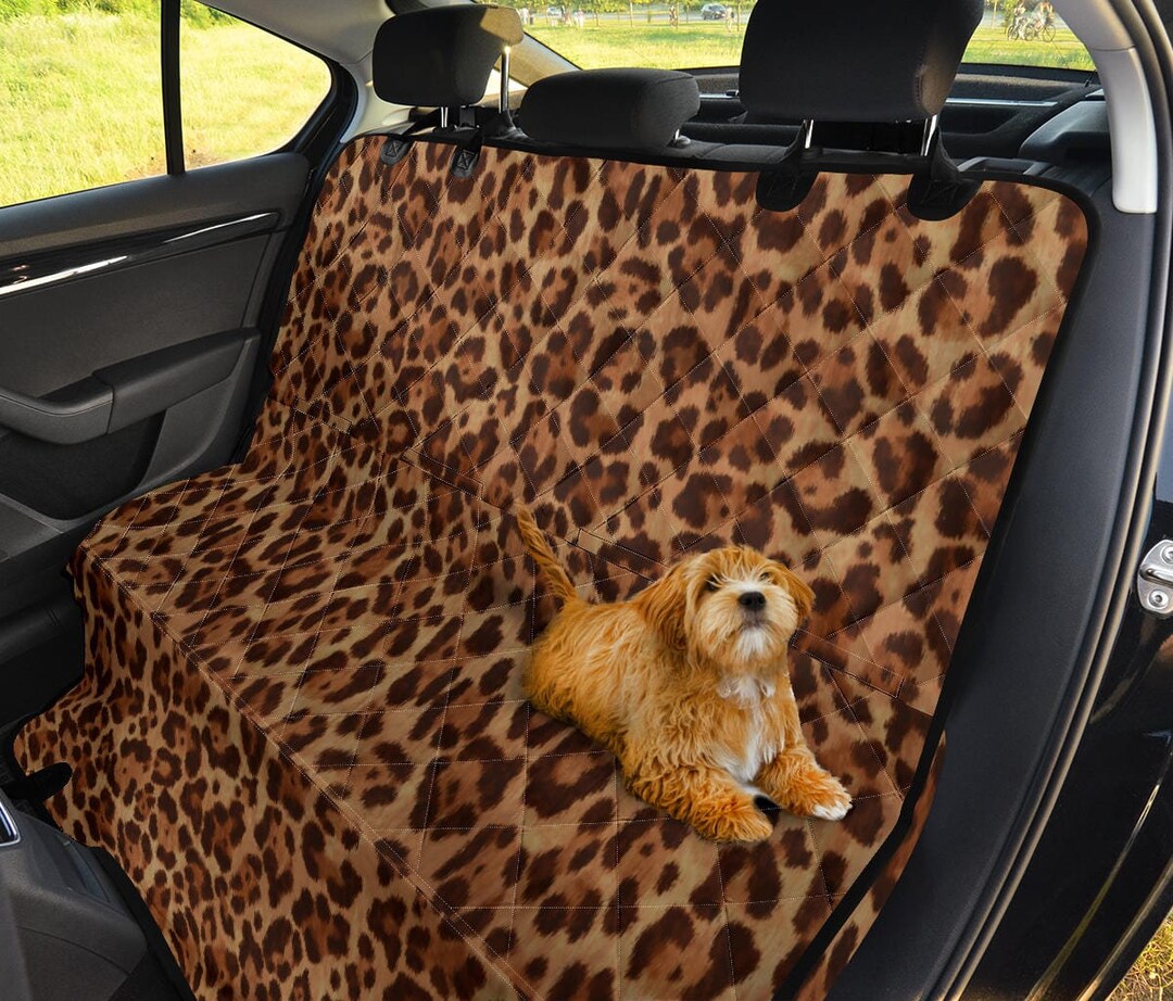 Cheetah Pet Seat Cover, Leopard Print, Dog Seat Cover, Dog Hammock ...
