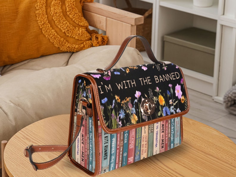 Banned Books Purse, I'm With the Banned Book Bag, Bookcore Satchel Bag ...