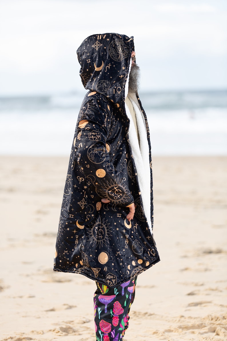 Celestial Hooded Cloak Cloak With Hood Festival Cloak - Etsy