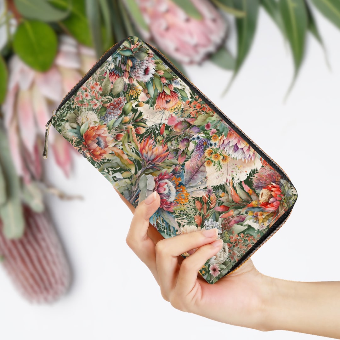 Australian Native Flowers Wallet, Cute Wallet, Wallet Women, Vegan ...
