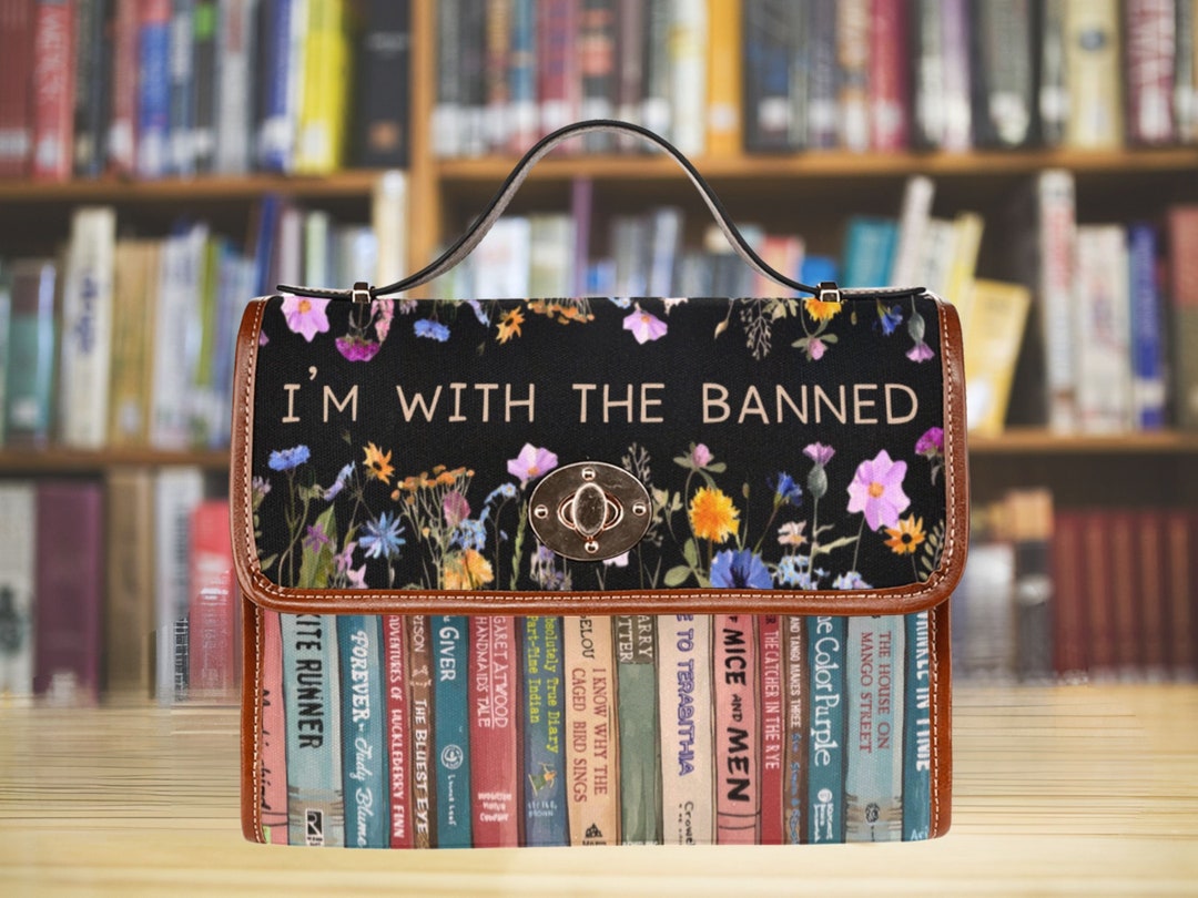 Banned Books Purse, I'm With the Banned Book Bag, Bookcore Satchel Bag ...