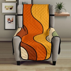 Retro Groovy Vibes Couch Cover, Couch Cover for 3 Seat, Couch Cover 2 ...