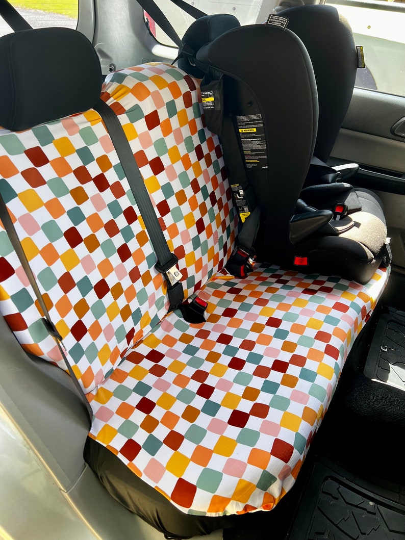 Spice Up Your Ride The Unexpected Charm Of Tan And Green Checkered Car Seat Coversfeed