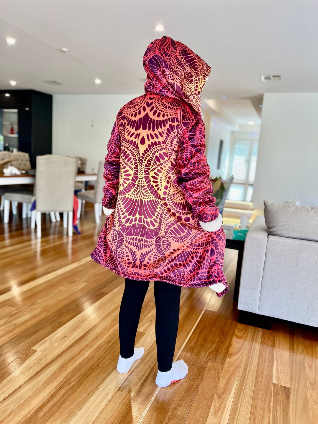 Hooded Cloak, Cloak With Hood, Cloak, Rave Outfit, Rave Clothing Women ...