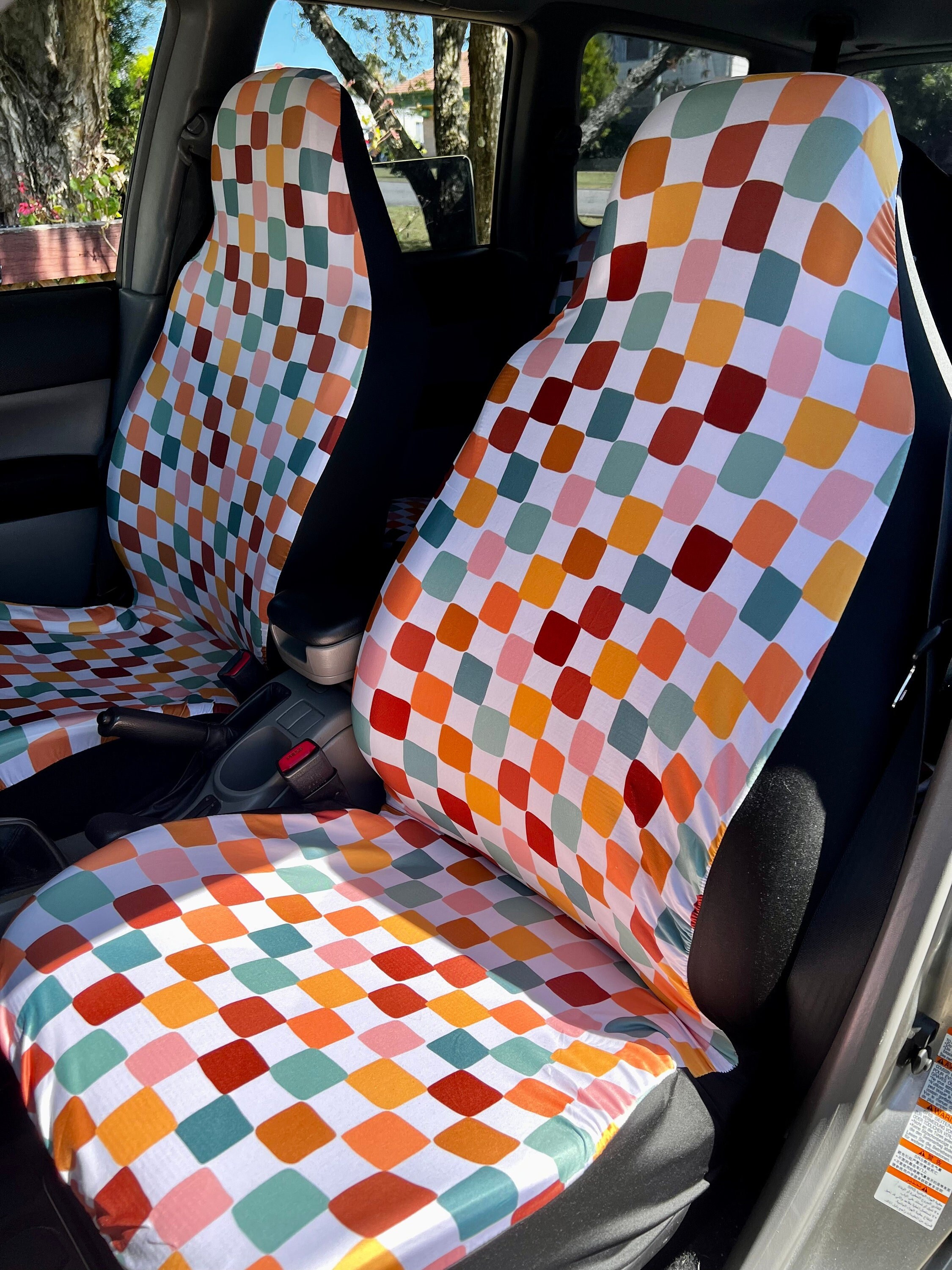 Unleash Your Inner Rustic Chic The Unexpected Allure Of Tan And Green Checkered Seat Covers