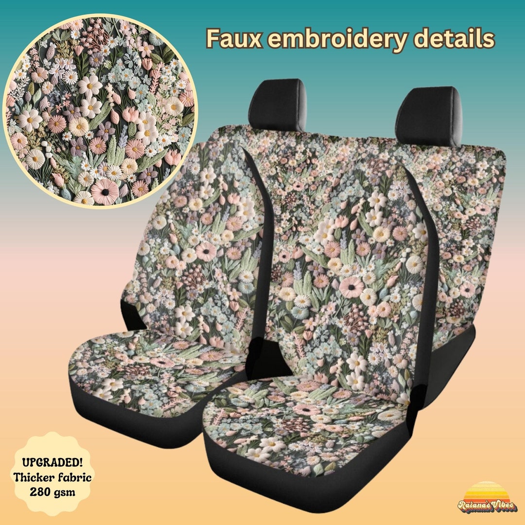 Cottagecore Car, Car Seat Covers for Vehicle, Seat Covers for Car Full ...