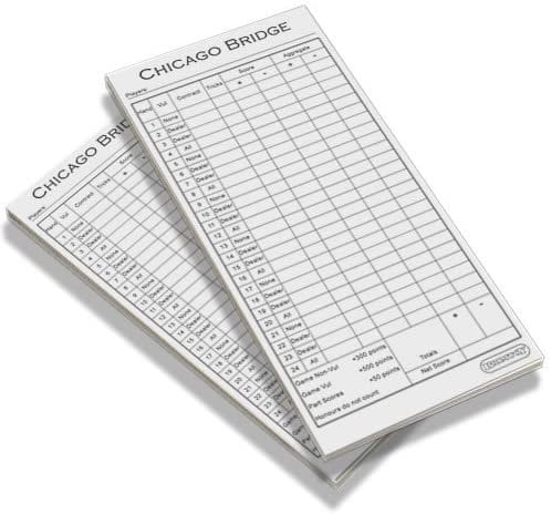 Chicago Bridge Score Pads / Scoring Cards (twin Pack) - Etsy