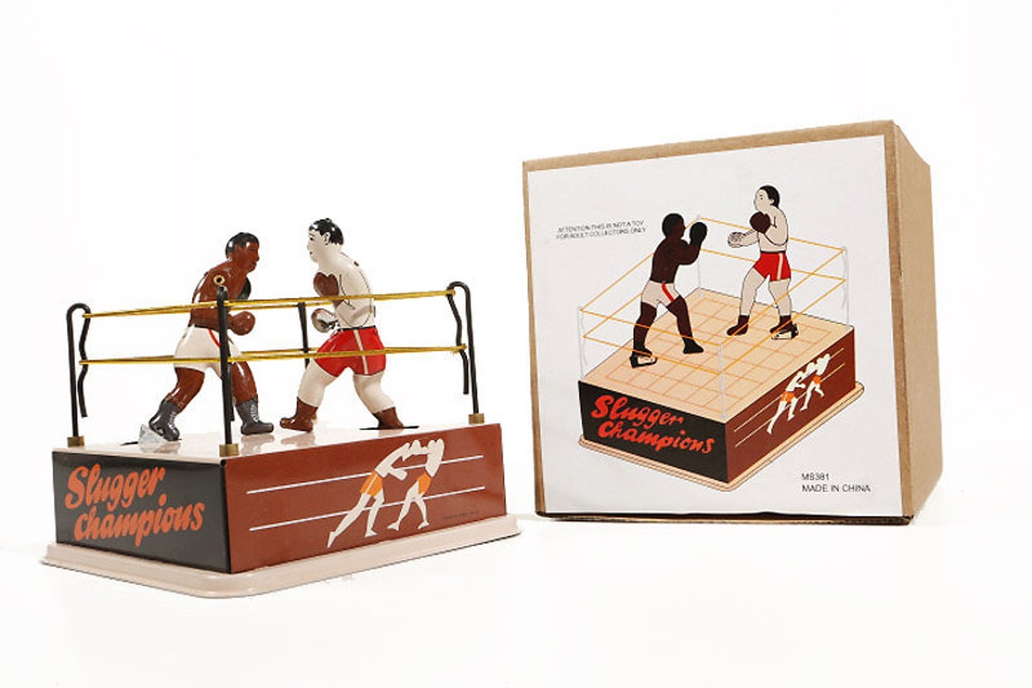 Boxing Ring & Boxers Tin Toy - Etsy