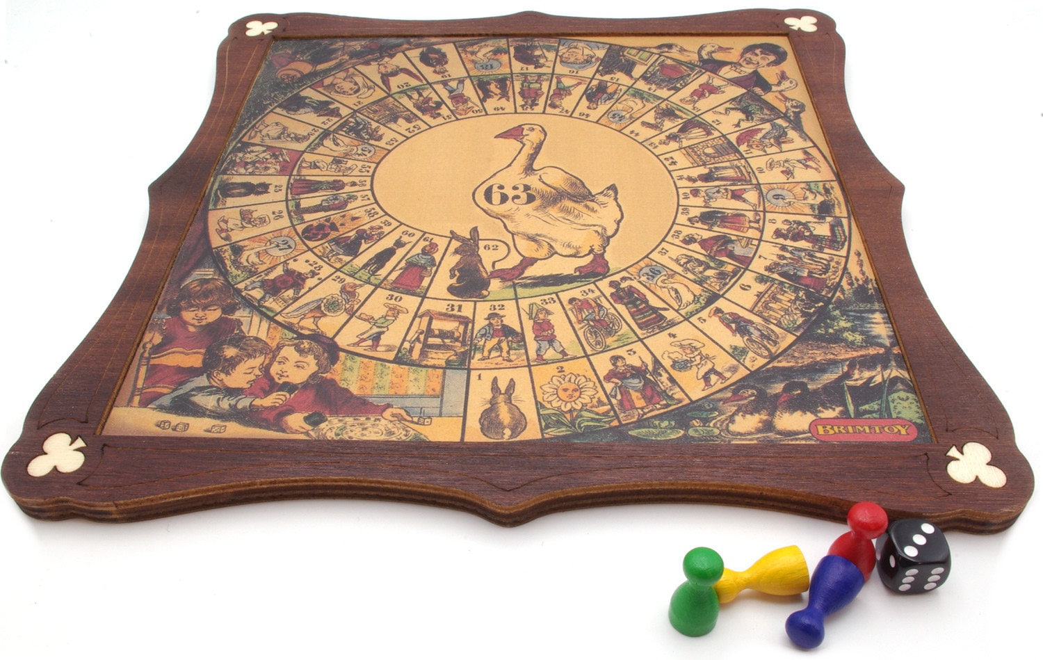 Game of Goose, Traditional Wooden Board Game - Etsy UK