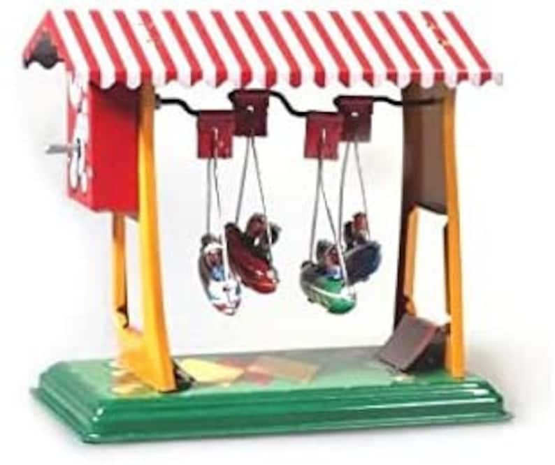 Small Swing Boats. Tin Toy / Retro / Clockwork Fairground Toy - Etsy UK
