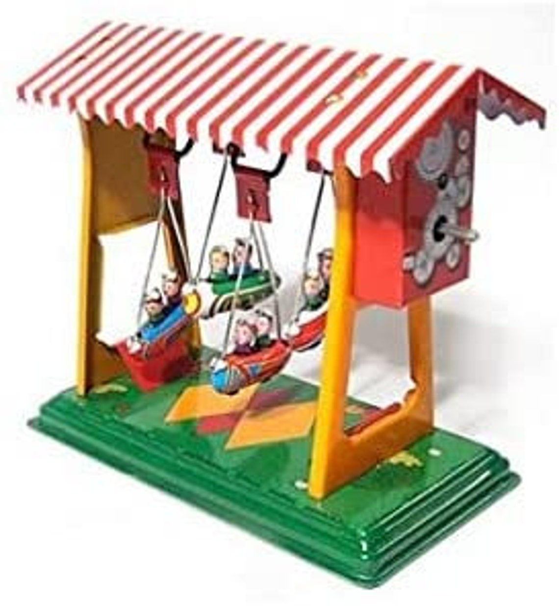 Small Swing Boats. Tin Toy / Retro / Clockwork Fairground Toy - Etsy UK