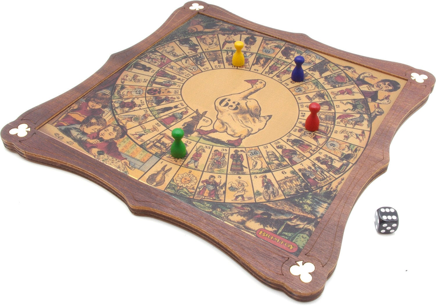 Game of Goose, Traditional Wooden Board Game - Etsy UK