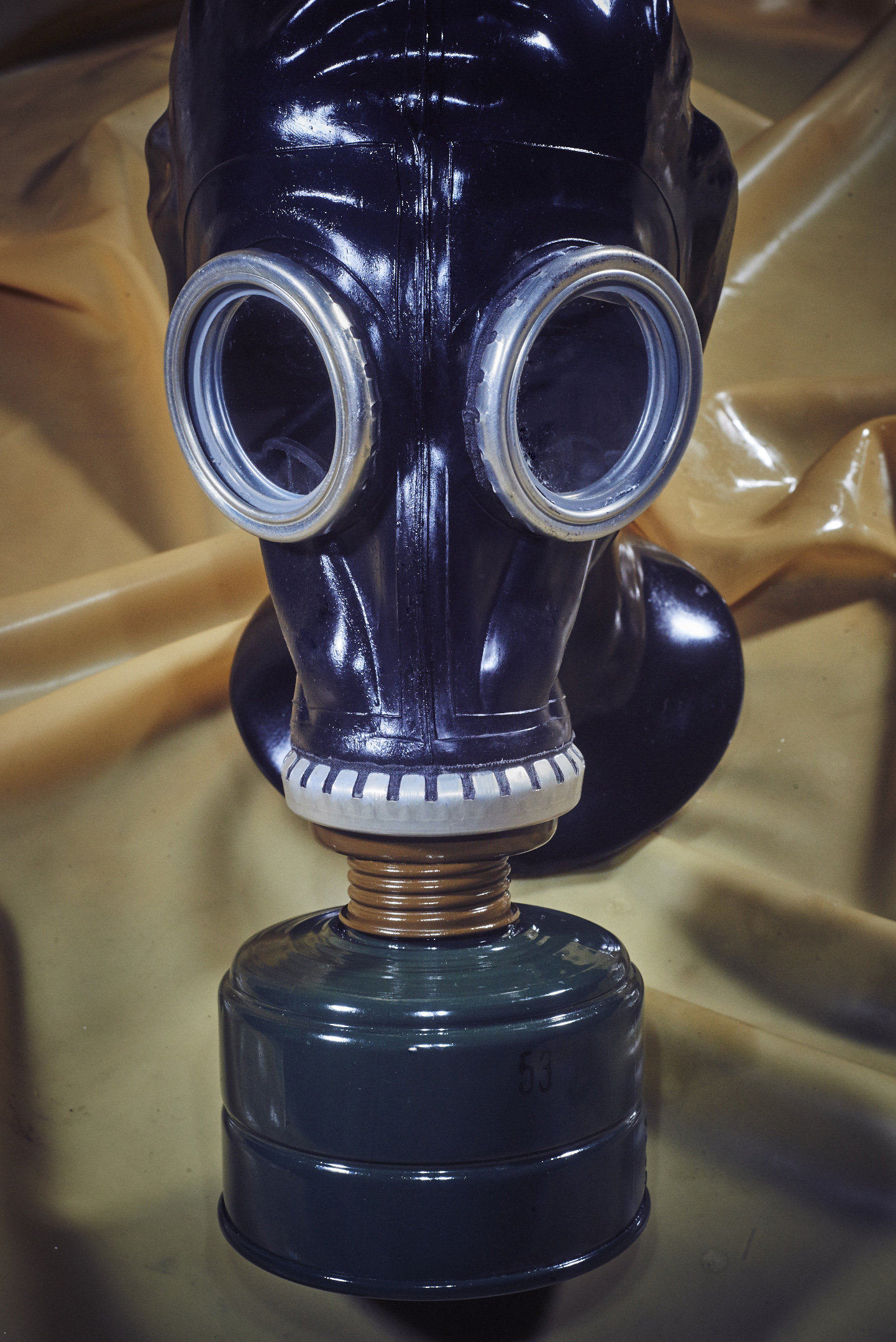 Vintage GP5 Gas Mask Black Rubber Hood Fit With Filter - Etsy UK