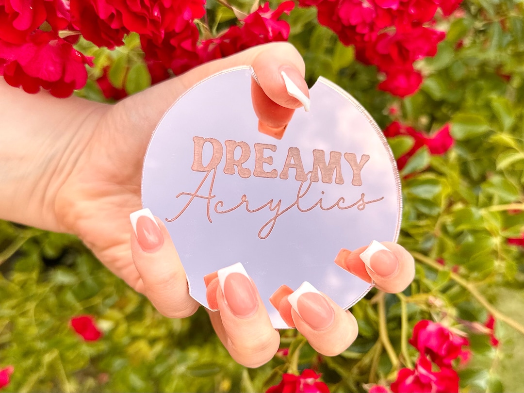 Acrylic Nailfie Disc Nail Photo Prop Disc, Nail Technician Prop ...