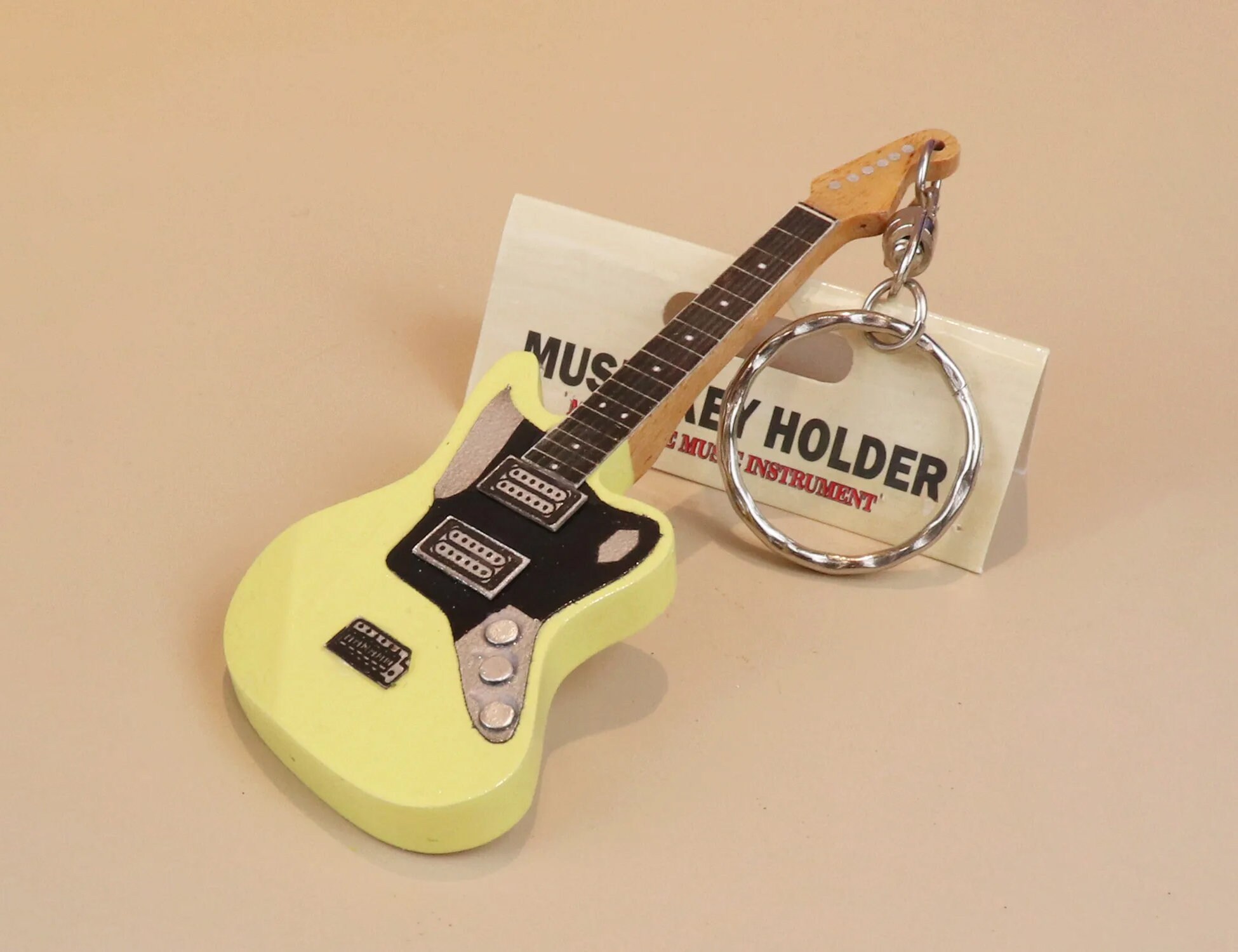 Wooden Guitar Keyrings / Keychains 2 - Etsy