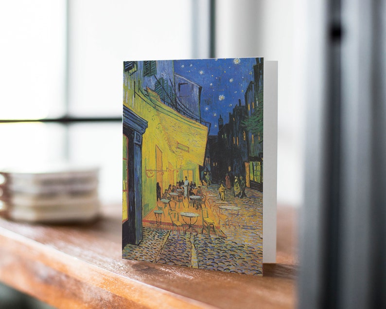 Vincent Van Gogh Café Terrace at Night, 1888 Personalised Birthday or ...