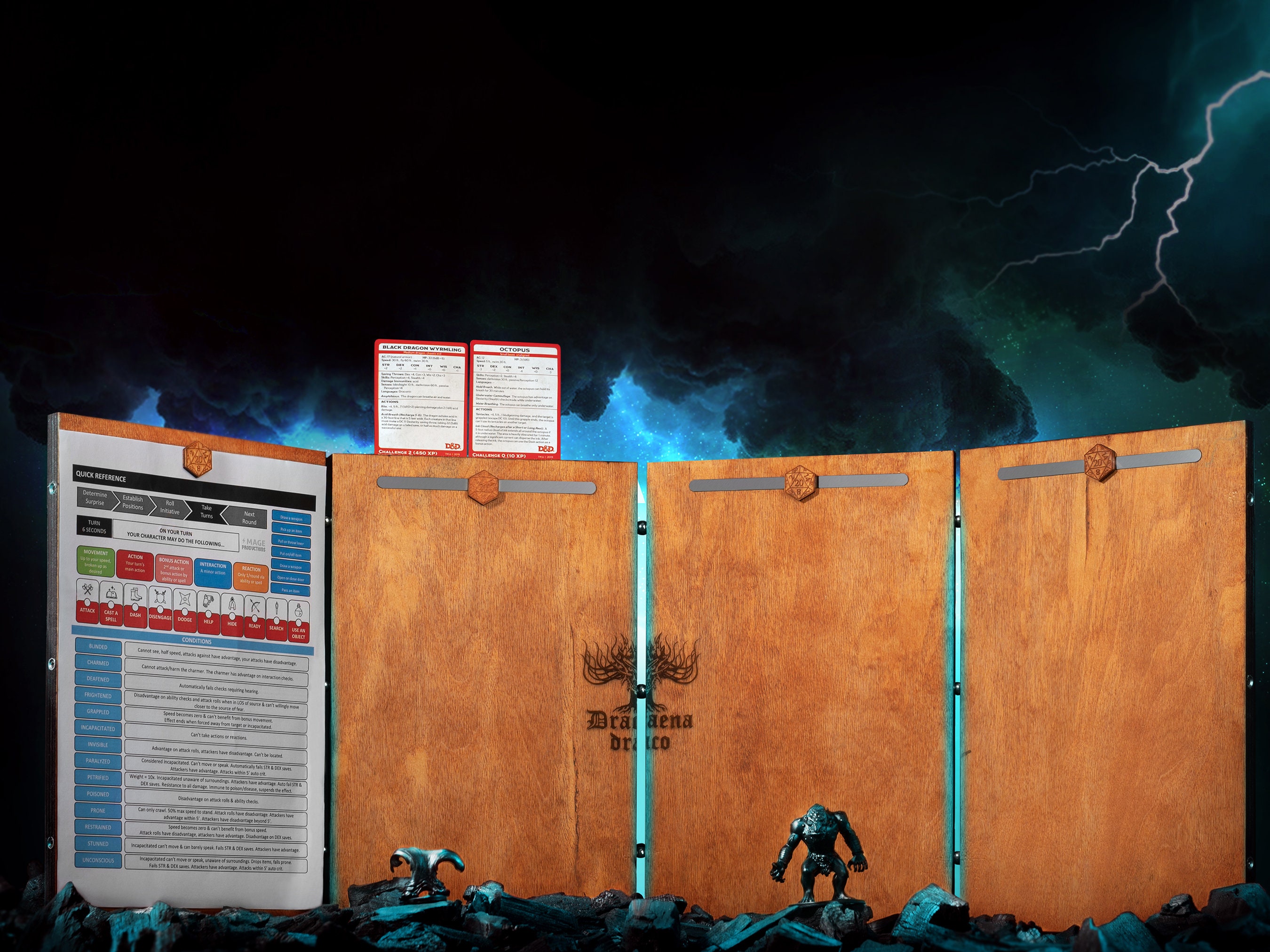 Magnetic Game Master Screen Dungeons and Dragons DM Screen - Etsy UK