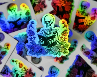 Ghost Book Sticker Coffee & Books Sticker Halloween - Etsy